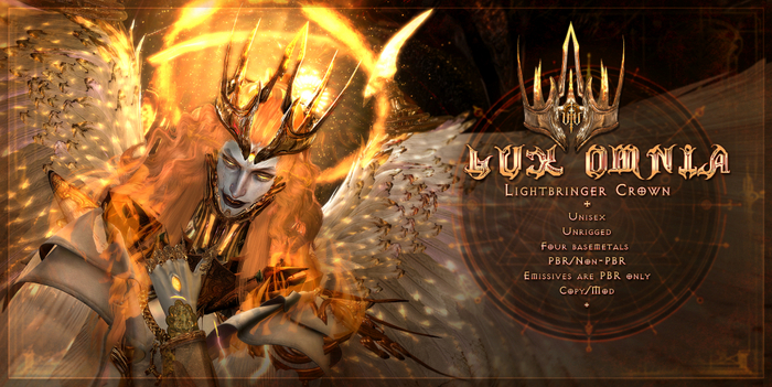Second Life Marketplace - /Vae Victis\ - "Lux Omnia" - Lightbringer Crown